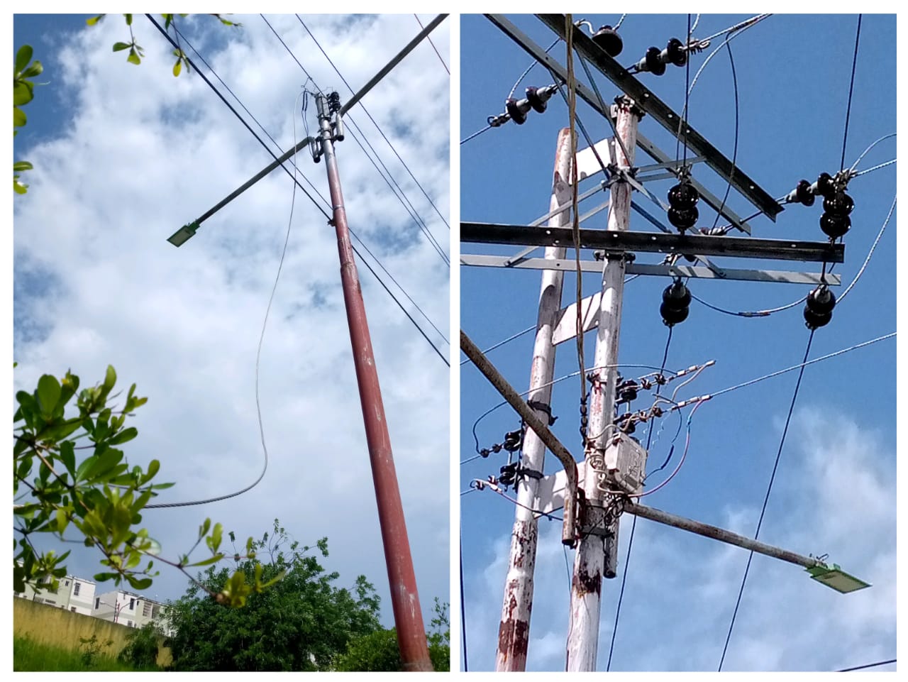 Se desprendío Guaya eléctrica en la Urbanización las Juajuitas de ...