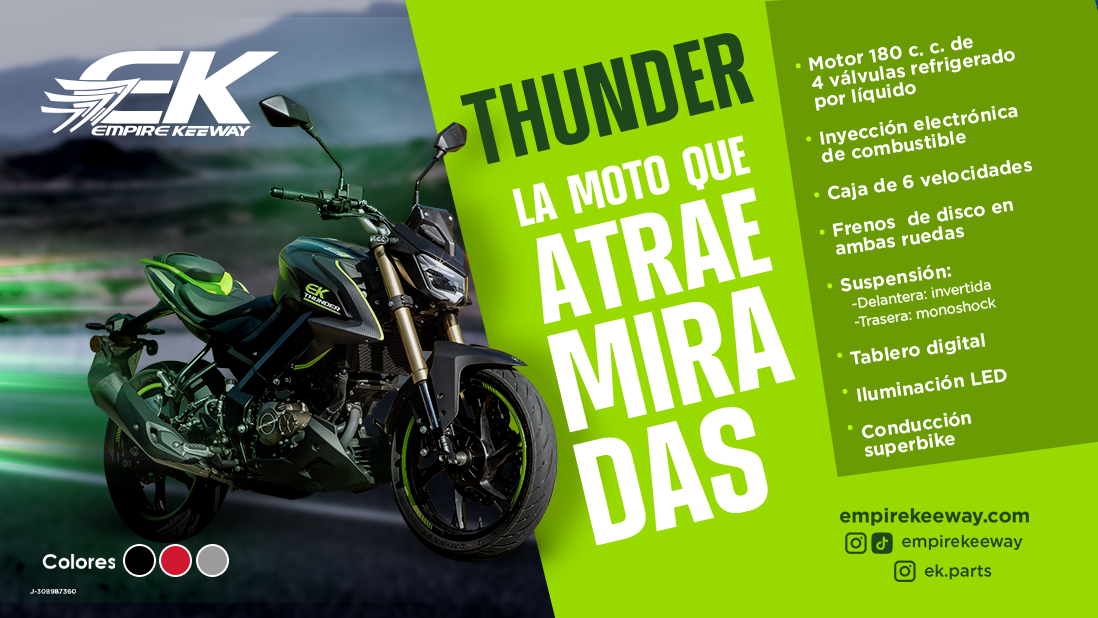EK hace estruendo con la llegada de su nueva Thunder | Info Tuy